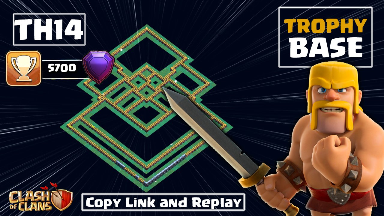 NEW BASE TH14 BAY Rank 5k7 THỦ 1 Sao 2022 Clash of clans